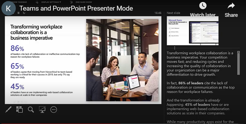 Using PowerPoint Presenter Mode in a Teams Meeting – Karl's Microsoft ...
